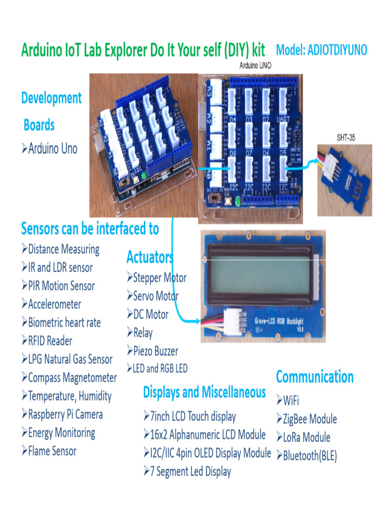 Arduino & Raspberry Pi IoT DIY Kit | PDF | Sensor | Internet Of Things