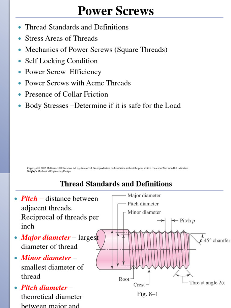 Power Screws | Download Free PDF | Physical Sciences | Classical Mechanics