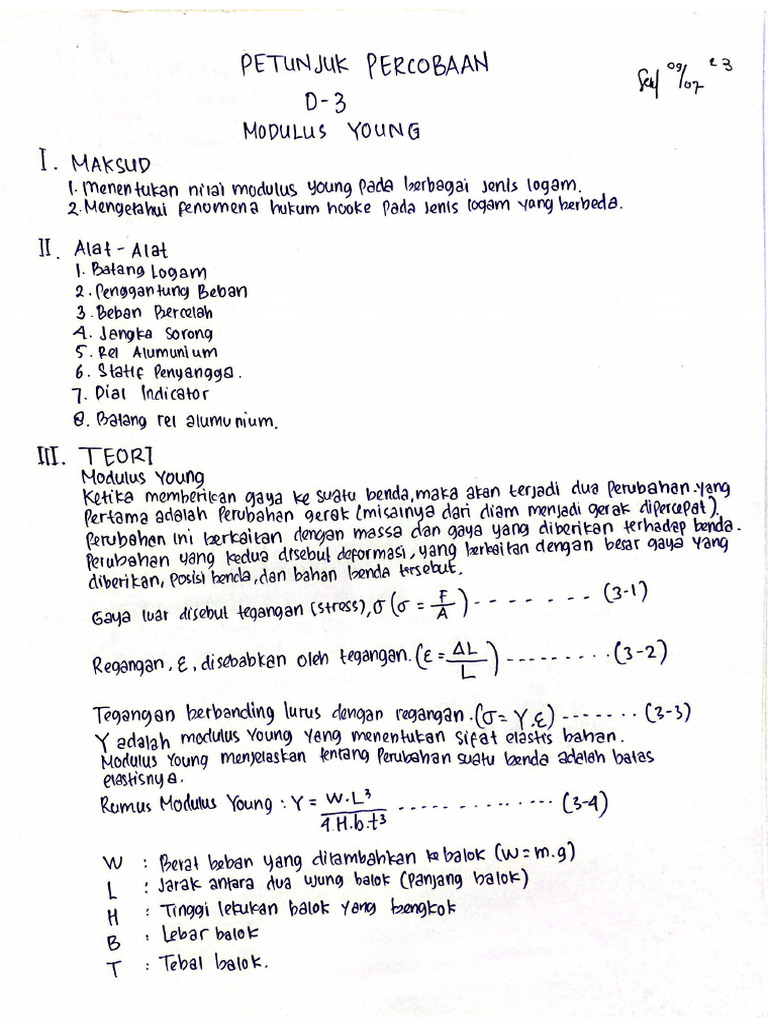 Modulus Young - Fisika | PDF