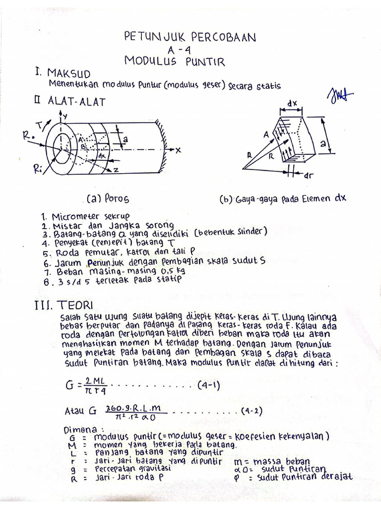 Modulus Puntir - Fisika | PDF