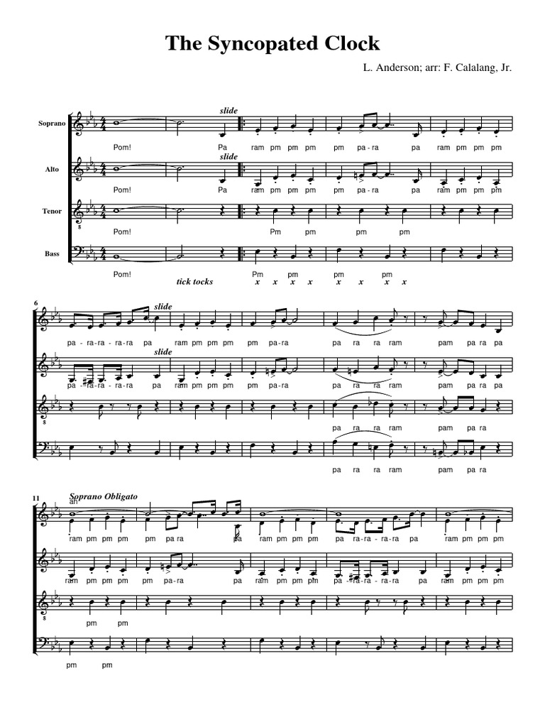 The Syncopated Clock | PDF