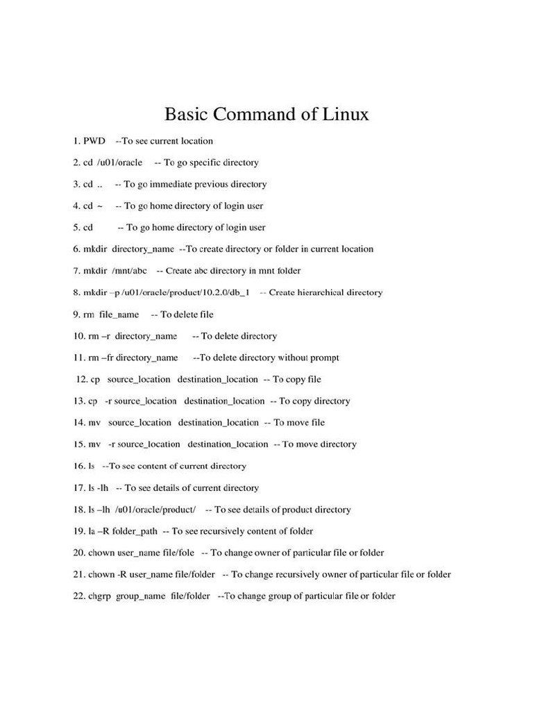 Linux Command | PDF