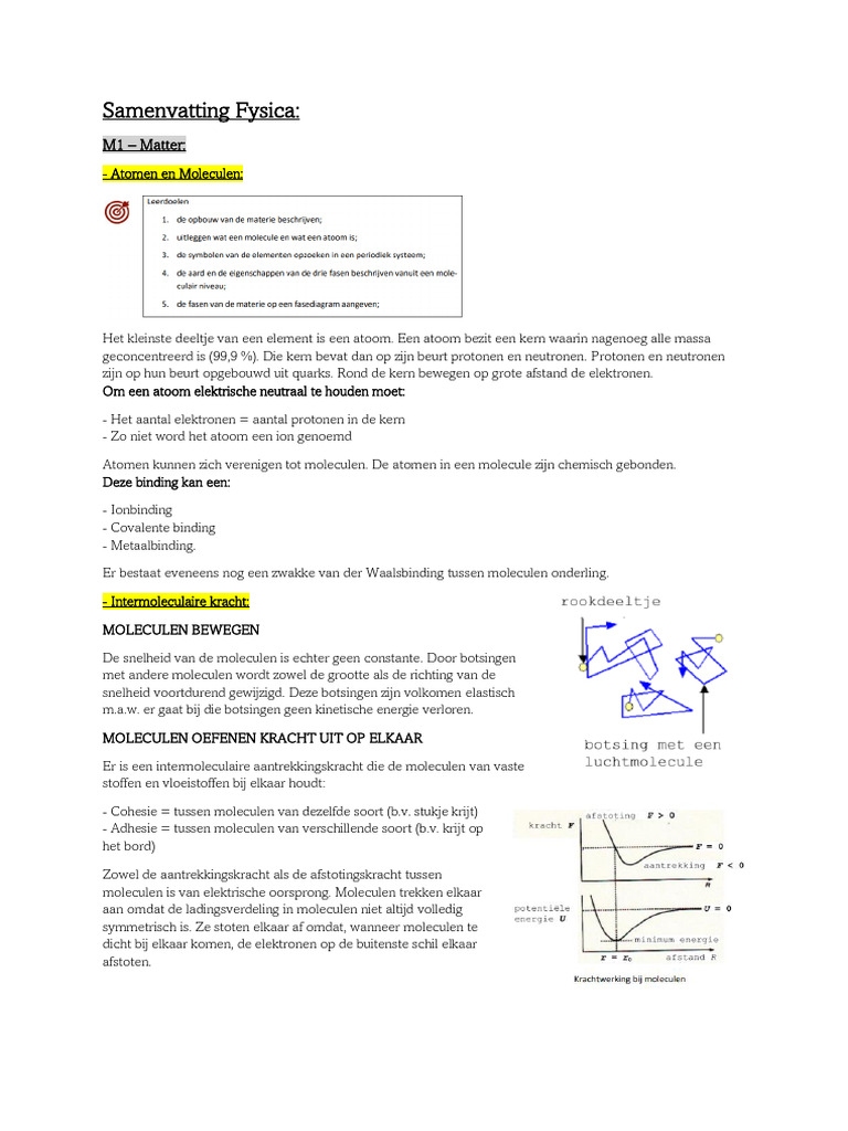 Samenvatting Fysica | PDF