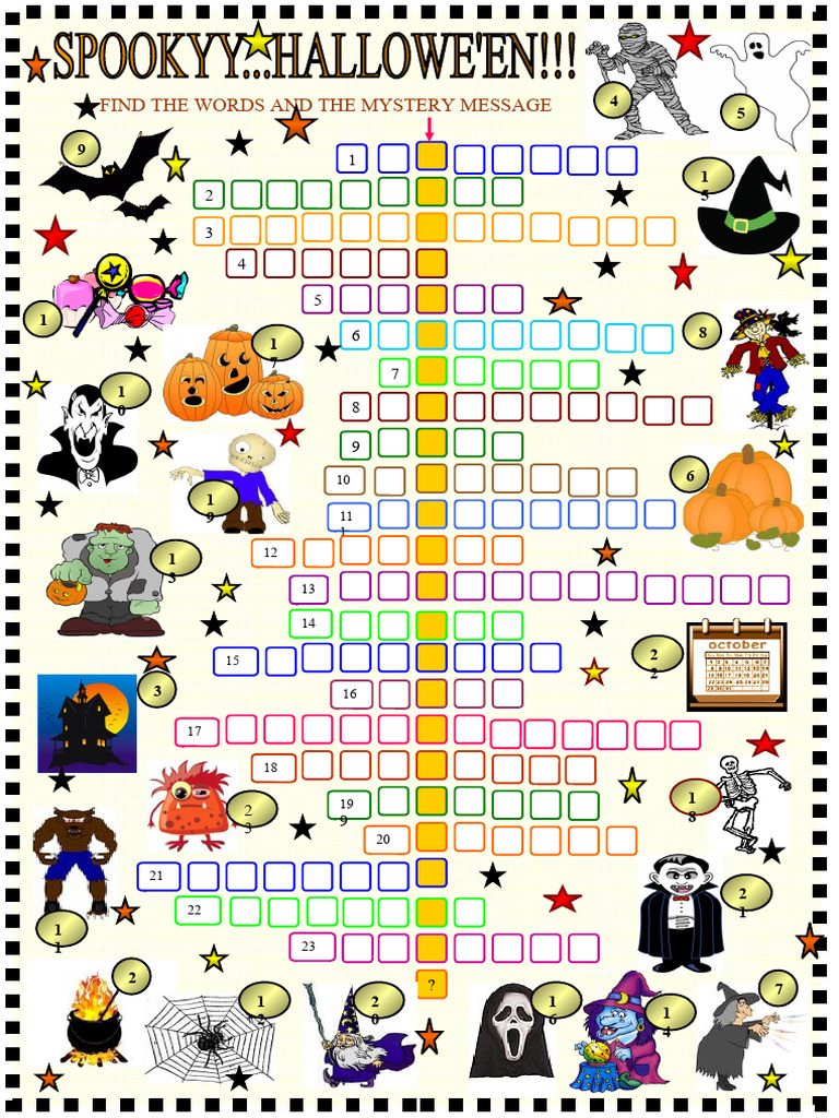 Find The Words and The Mystery Message | PDF