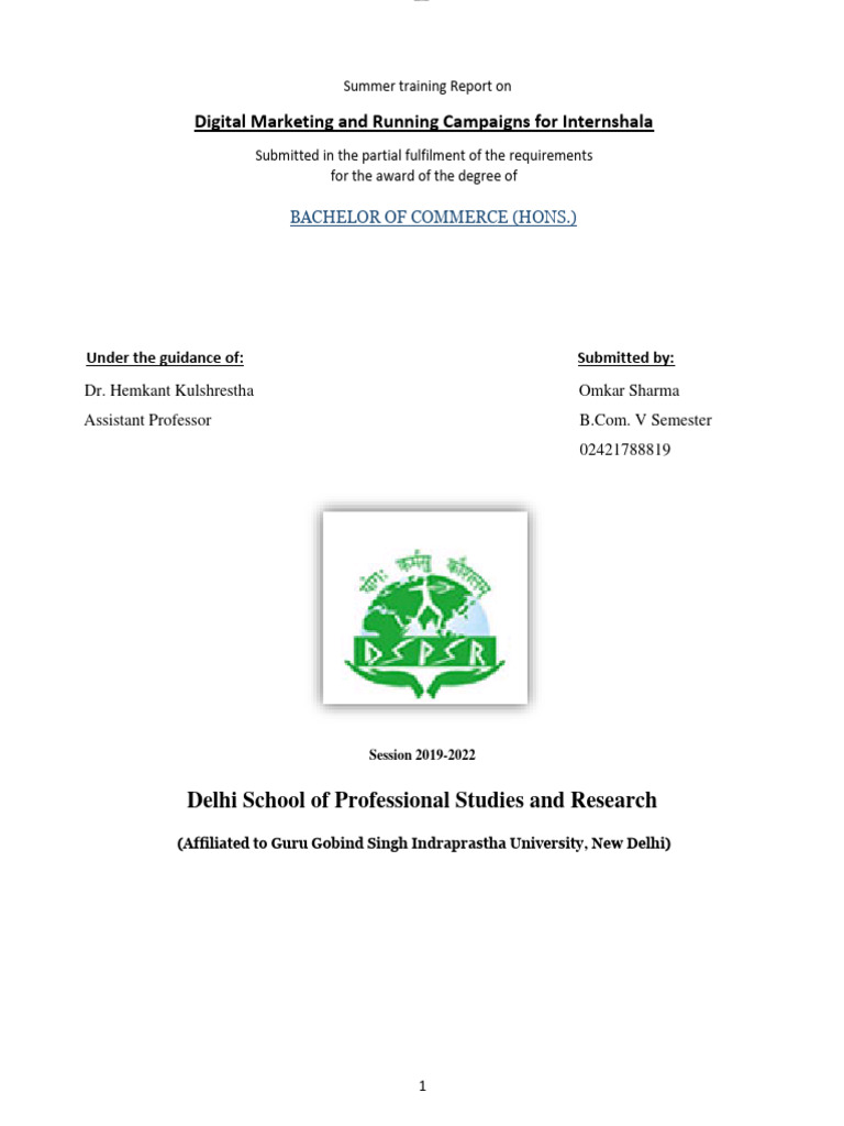Omkar Sharma (Summer Training Report) | Download Free PDF | Methodology ... Omkar Sharma (Summer Training Report) | Download Free PDF | Methodology ...