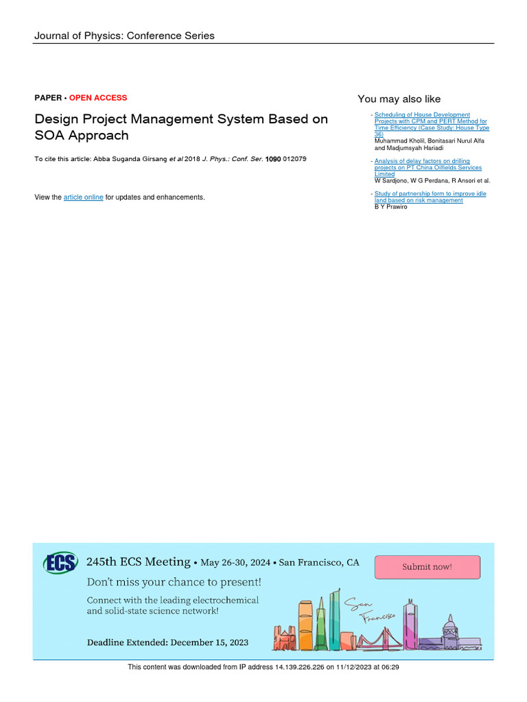 Girsang | PDF | Service Oriented Architecture | Project Management