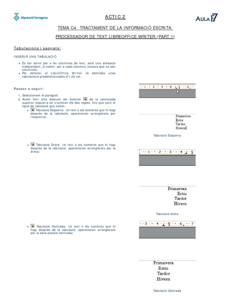 Manual Del Tema 4 - Part 1 - Secció 1 Actic Mitjà | PDF