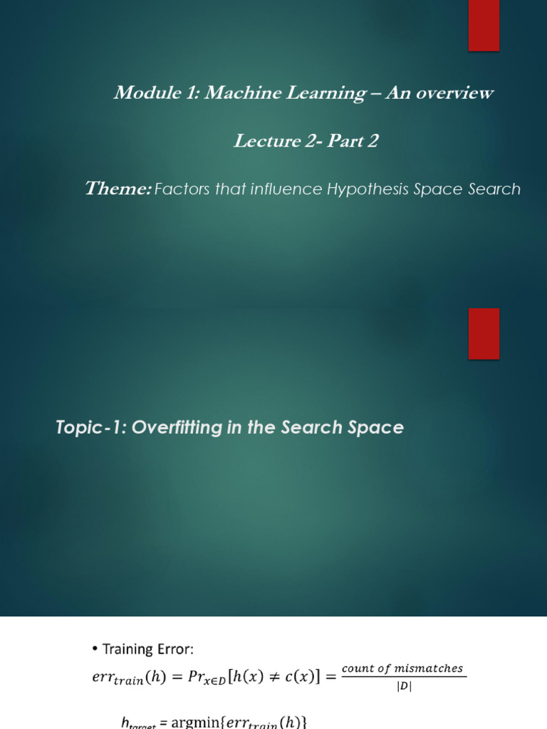 Lecture 3 Factor Influence Learning - Recovered | PDF | Occam's Razor | Sampling (Statistics)