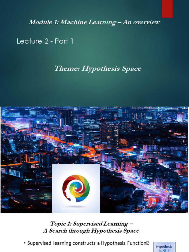 Lecture 2 Part 1 Hypothesis Space | PDF