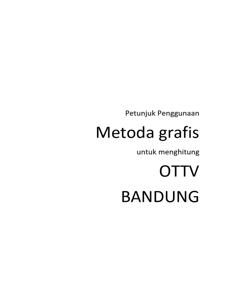 Petunjuk Penggunaan Metoda Grafis OTTV | PDF