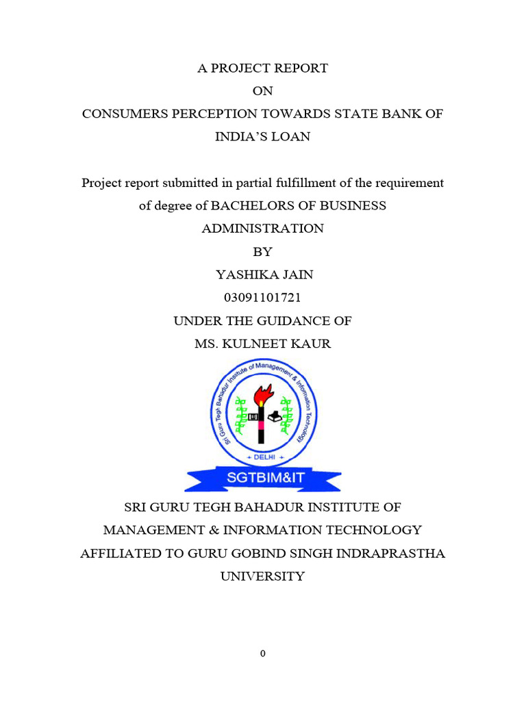 Sbi Minor Project | PDF