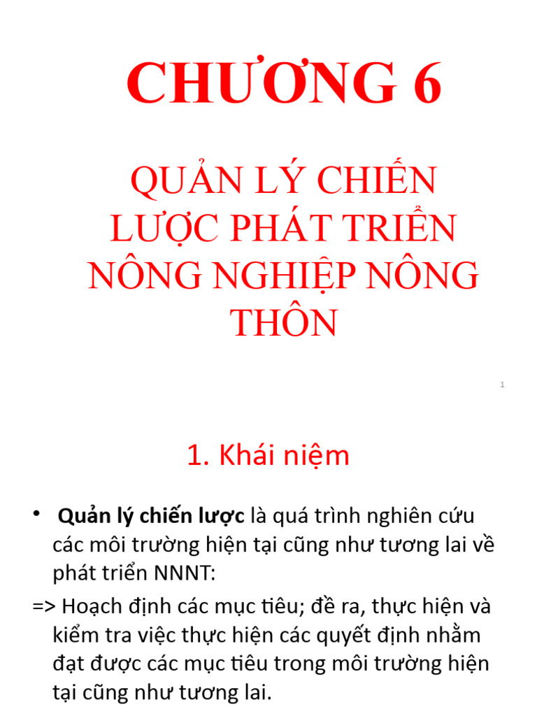 Chương 6; Quản Ly Chien Luoc | PDF