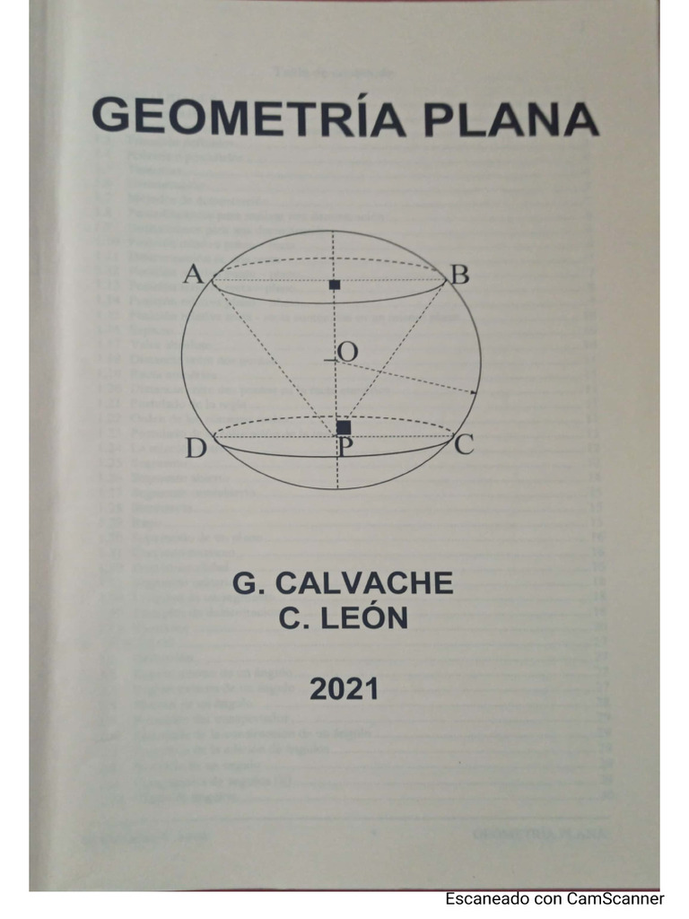 Geometría Plana EPN 2021 - Calvache, León | PDF