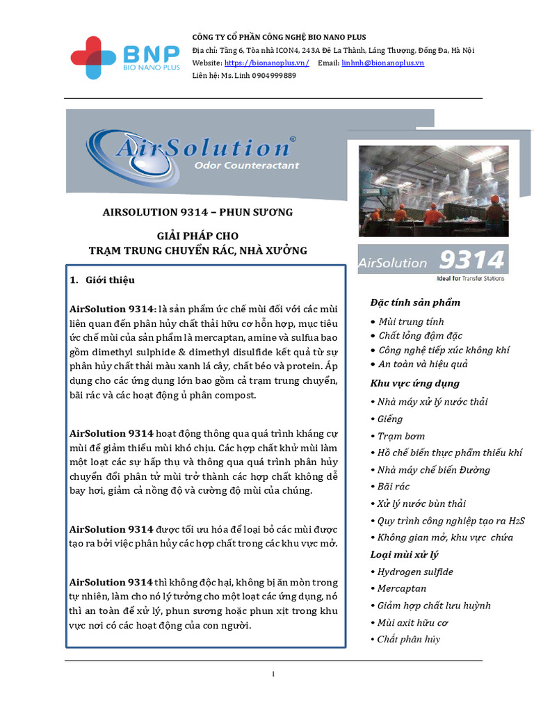 AIR SOLUTION 9314 revised | PDF