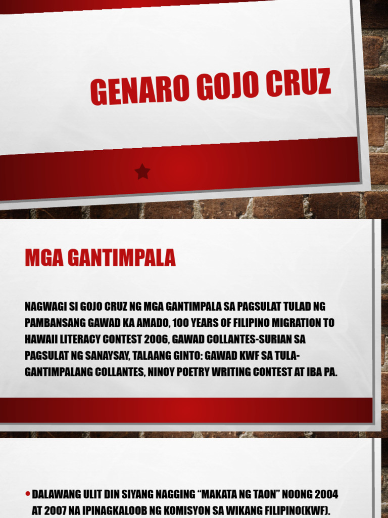 Genaro Gojo Cruz | PDF