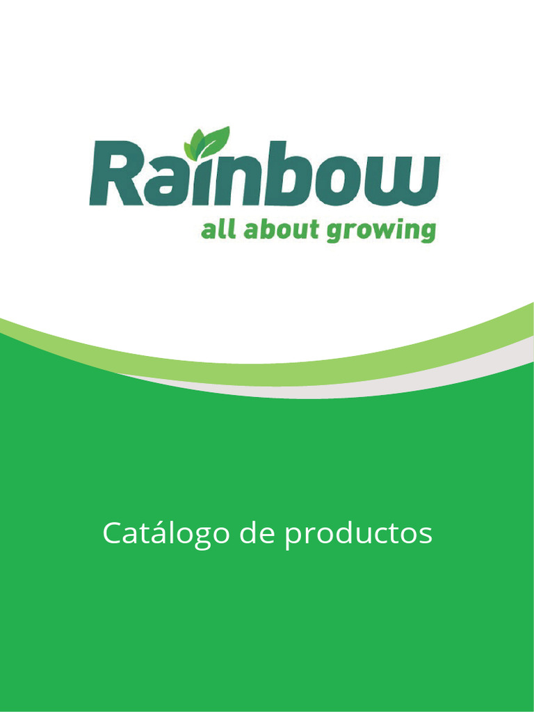 Catálogo RAINBOW AGRO 2022 | PDF | Tensioactivo | Agua