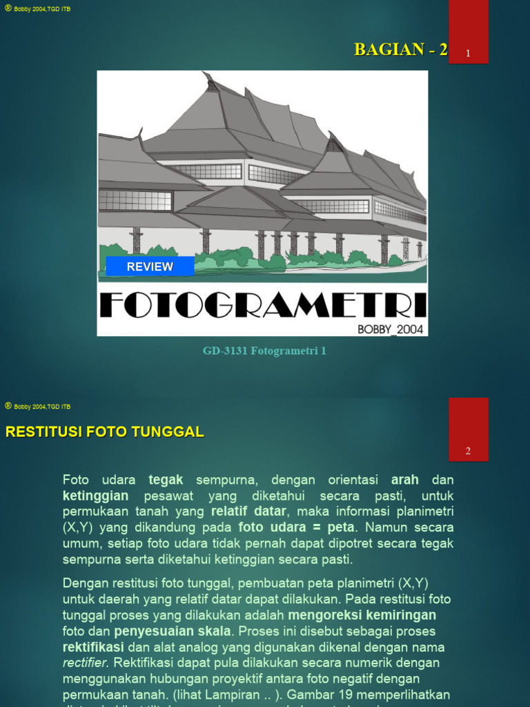 Fotogrametri 2 | PDF
