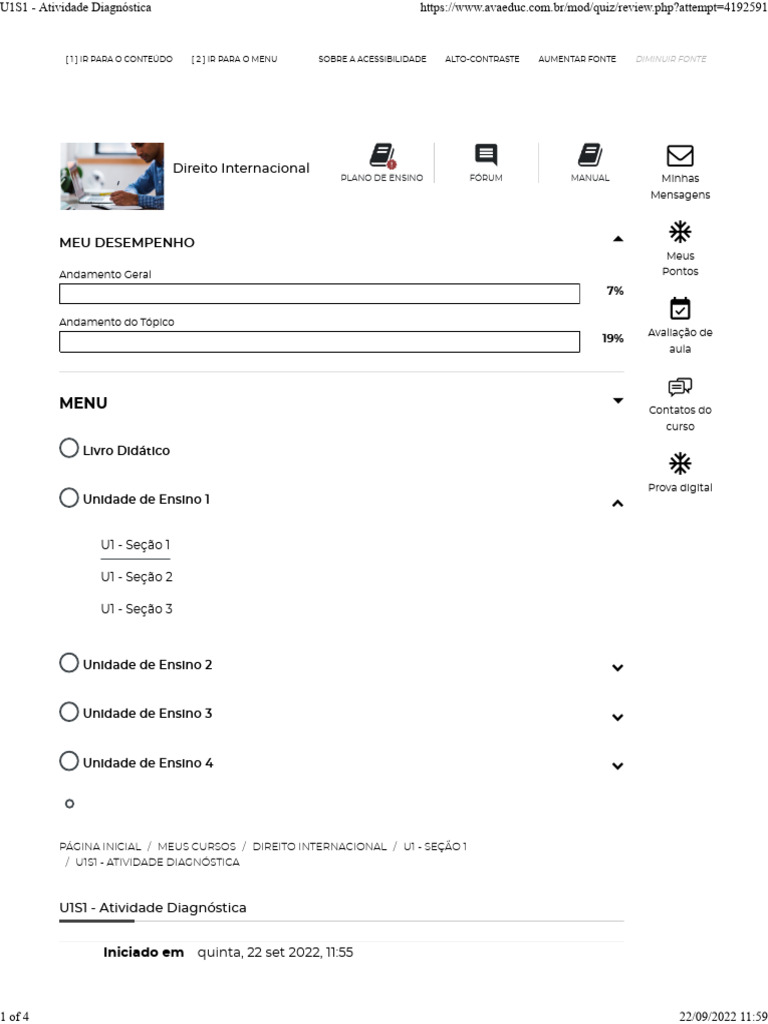U1S1 - Atividade Diagnóstica | PDF