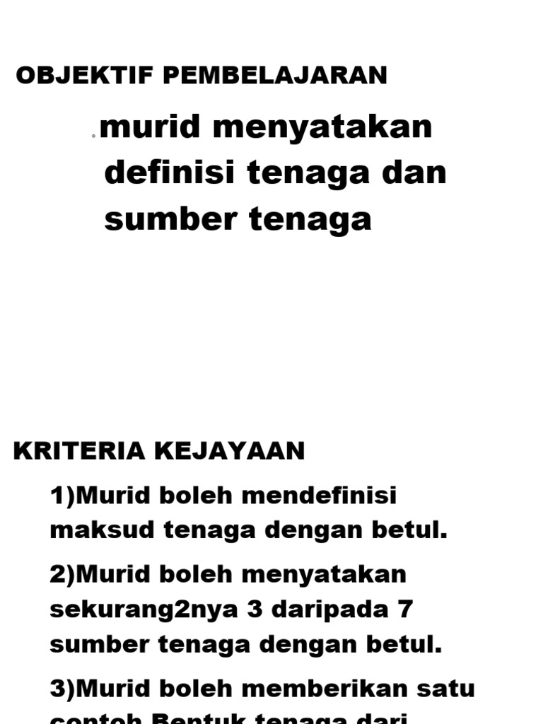 Objektif Pembelajaran | PDF