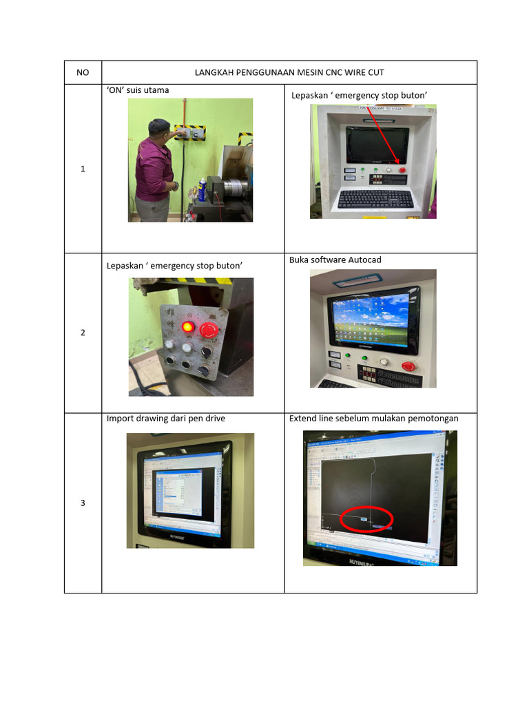 Cara Guna Mesin CNC Wire Cut | PDF