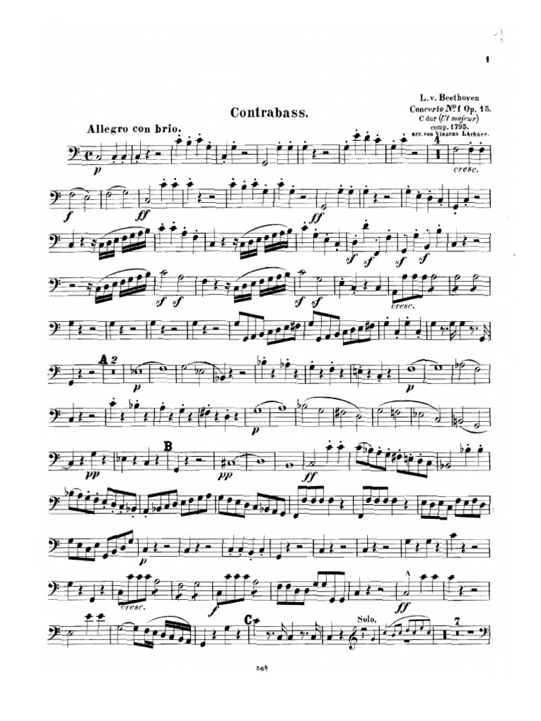 Beethoven Contrabass | PDF