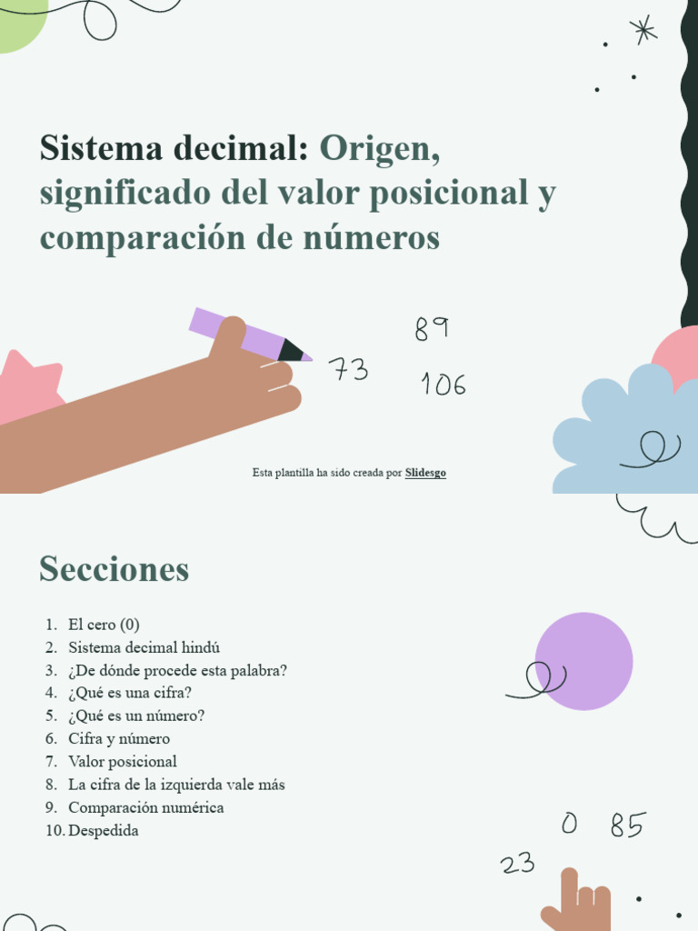 Decimal System Origin Meaning Of Place Value And Comparison Of Numbers