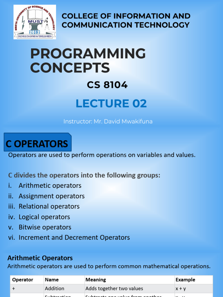 Programming Concept | PDF