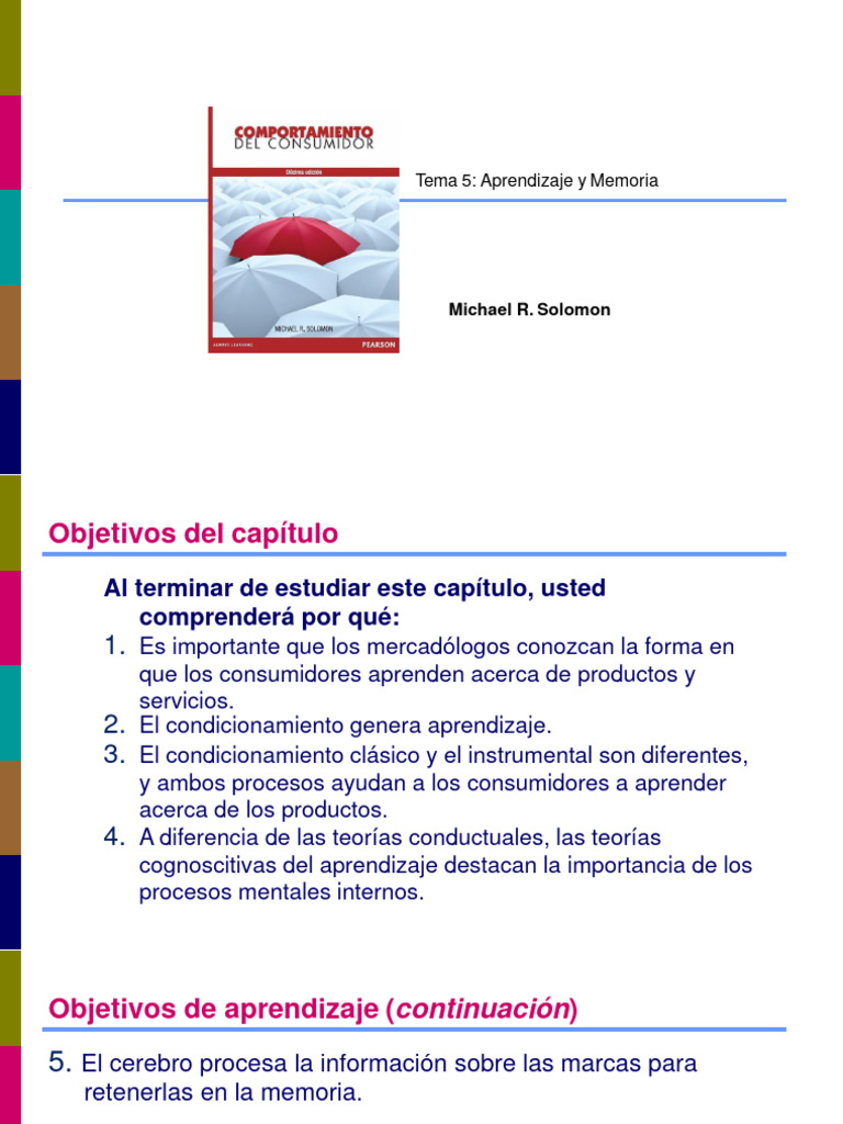 Tema 5. Aprendizaje y Memoria | PDF | Memoria | Aprendizaje
