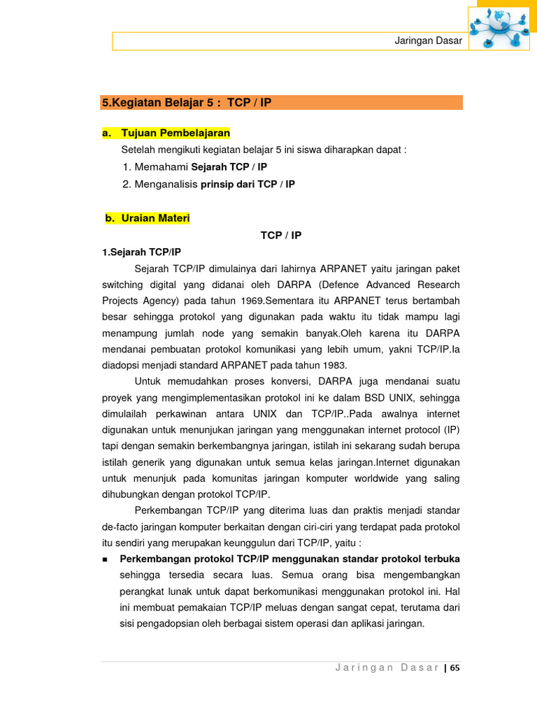 TCPIP Halaman 65-68 | PDF | Teknologi & Rekayasa