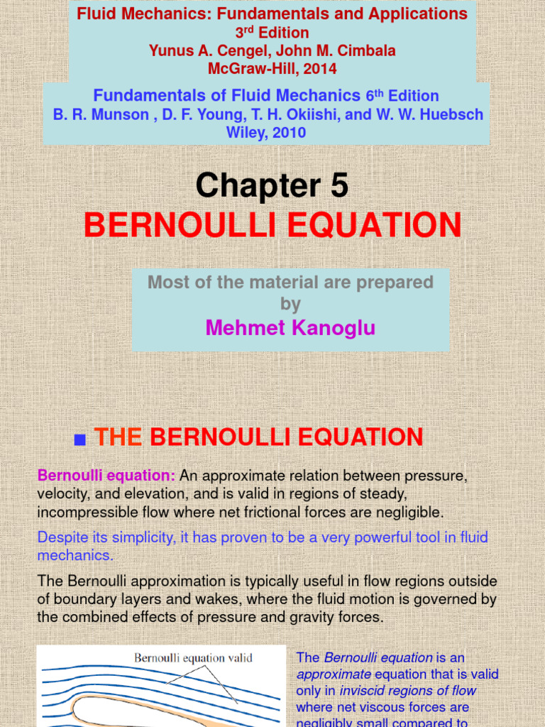 08 Lec - 8 - BERNOULLI-11639 | PDF | Fluid Dynamics | Pressure