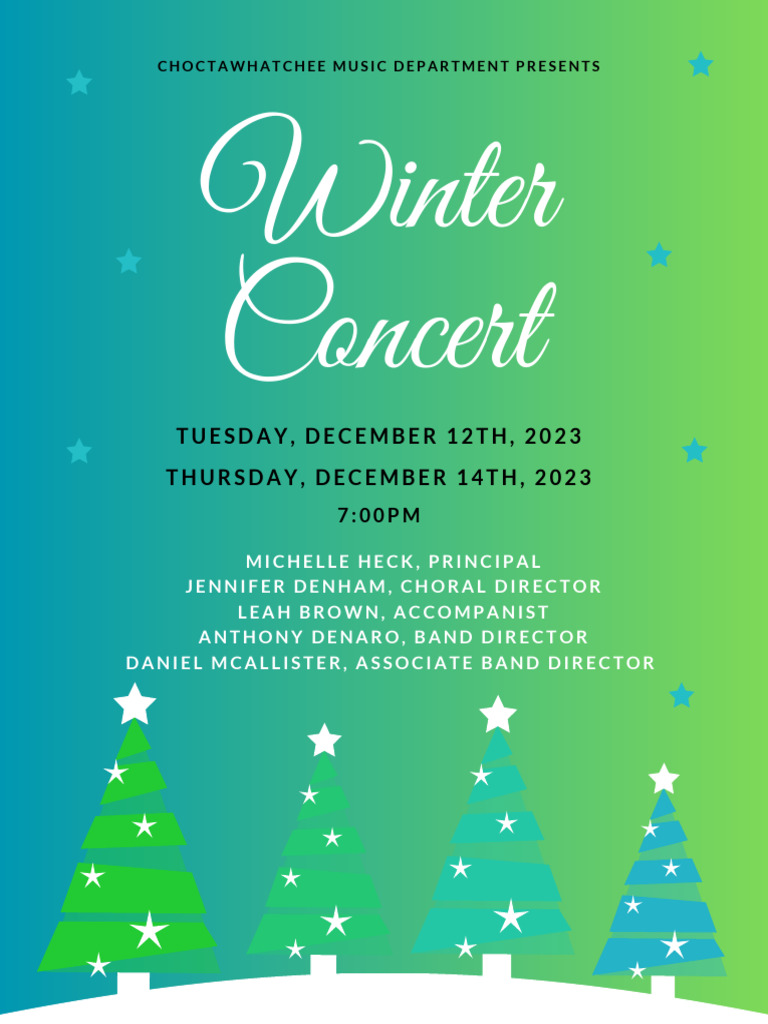 Choctaw Winter Concert - Dec 2023 | PDF | Christmas