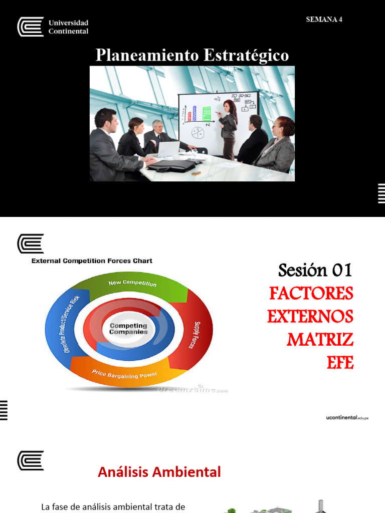 SESIONES SEMANA 4 - Matriz EFE y EFI | PDF | Business | Mercado (economía)