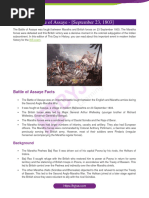 Battle of Assaye | PDF | Military