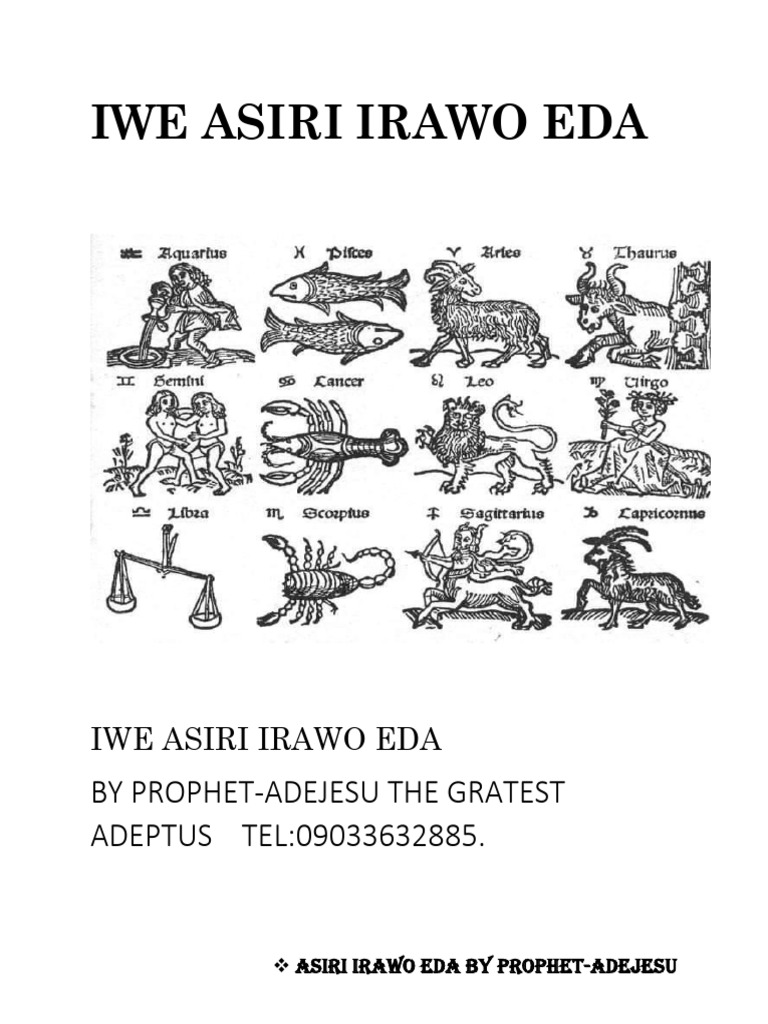 Iwe Asiri Irawo Ede Volume 1 Pdf