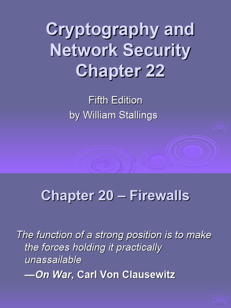 L22 Ch22 Firewalls | PDF