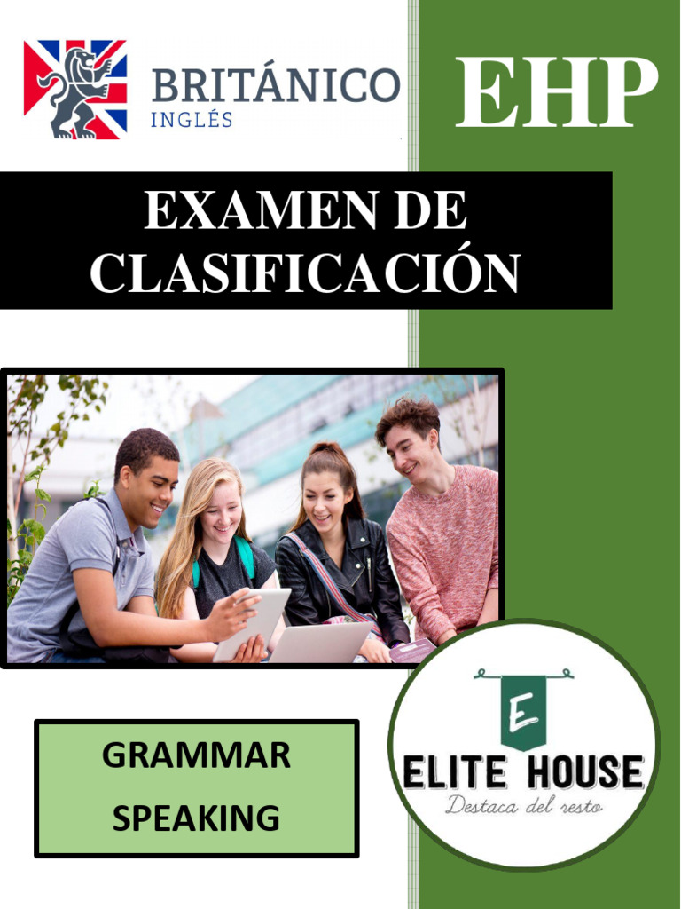 Libro de Trabajo - Clasificacion Britanico - Ehp - Ehp 2023 | PDF | Perfect (Grammar) | Grammar