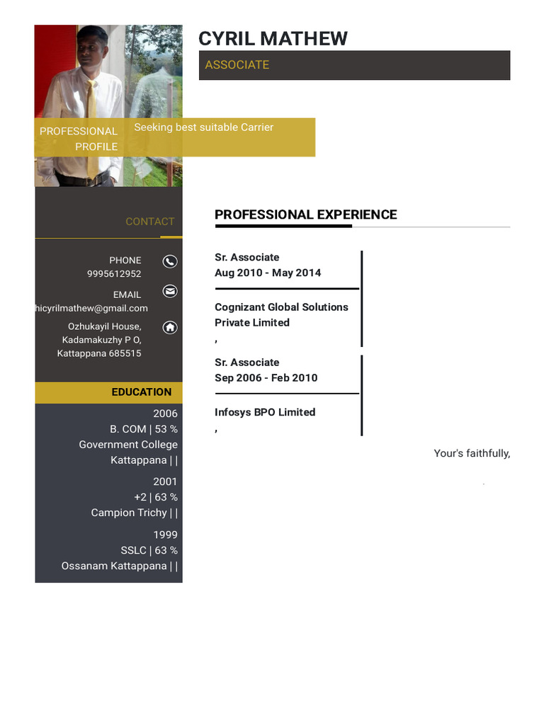 Cyril Resume | PDF