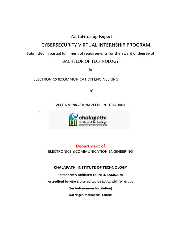 INTERNSHIP Report summary | PDF