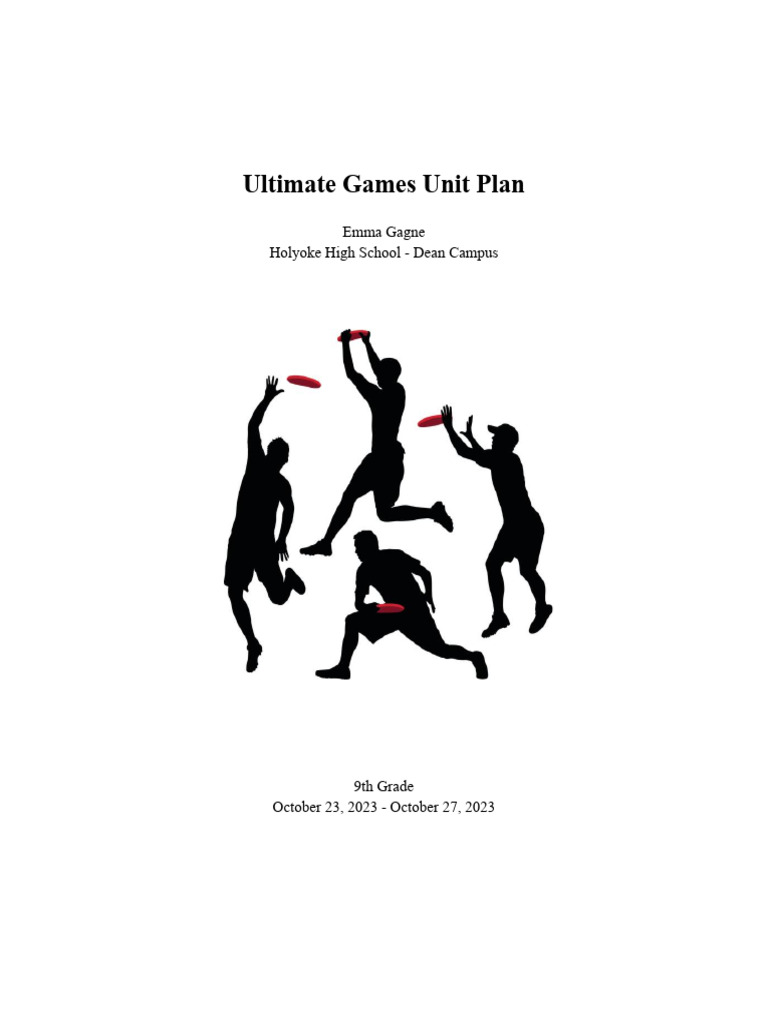 9th Grade Ultimate Games Plan | PDF | Sports | Team Sports