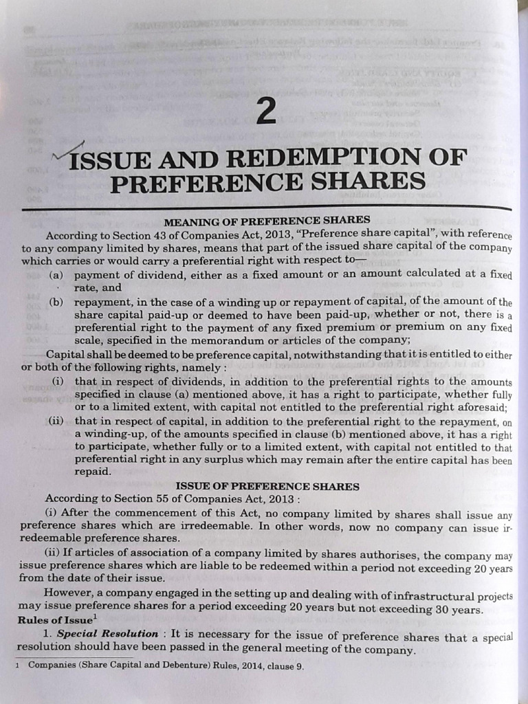 6 - b.com-II - Redemption of Preference Shares | PDF