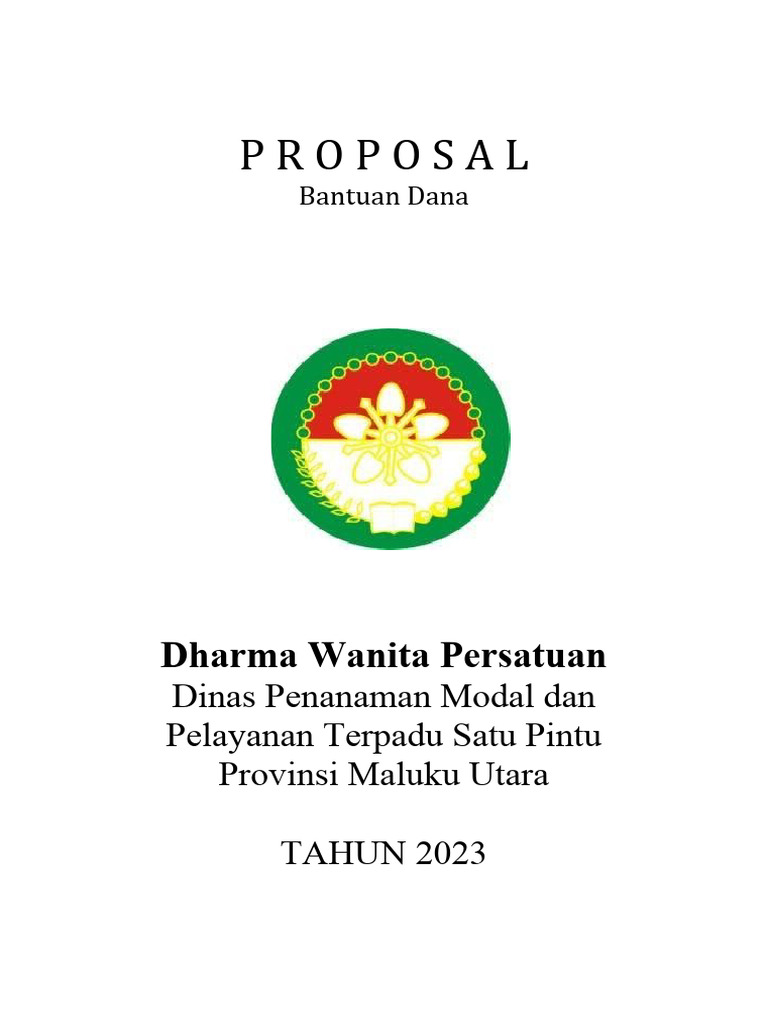 Proposal: Dharma Wanita Persatuan | PDF | Ilmu Sosial