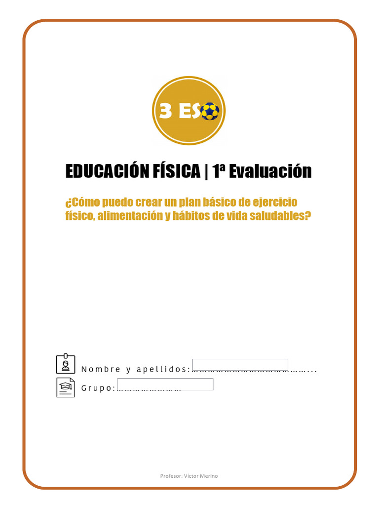Proyecto 1a Evaluacion - 3oESO | PDF | Aptitud física | Ritmo cardiaco Proyecto 1a Evaluacion - 3oESO | PDF | Aptitud física | Ritmo cardiaco