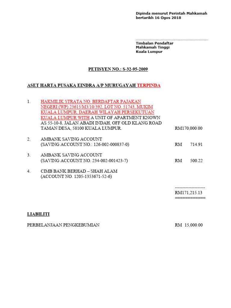 Resit Ambank dan Harta Pusaka | PDF