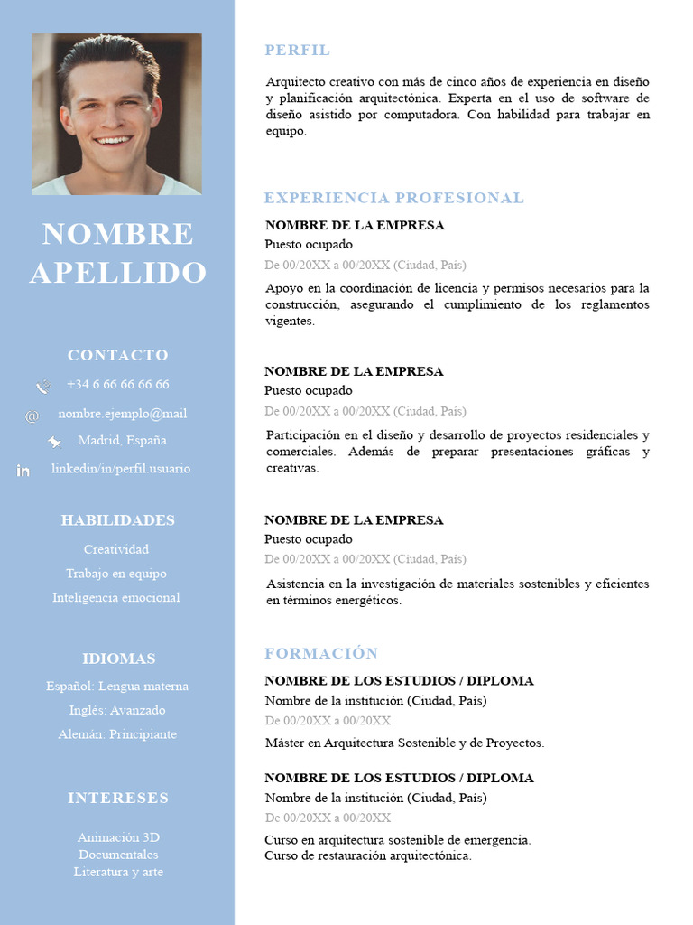 272 Modelo de CV en Word | PDF