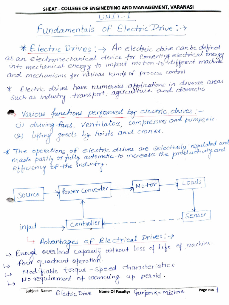 Engineering Students' Guide to Electric Drives | PDF | Mechanical ...
