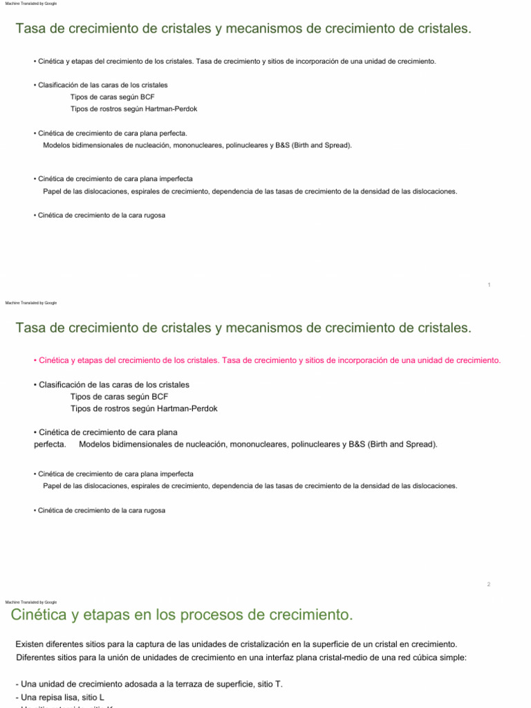 Crystal Growth Models-3 | PDF