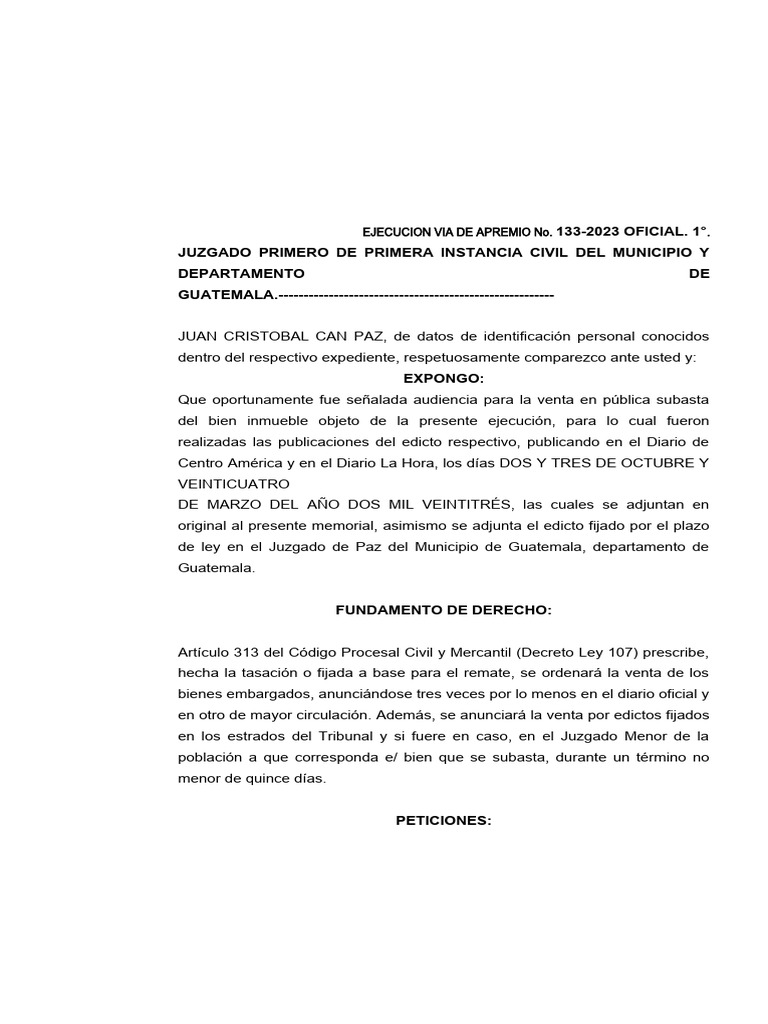 Edicto Terminado | PDF | Guatemala | Gobierno