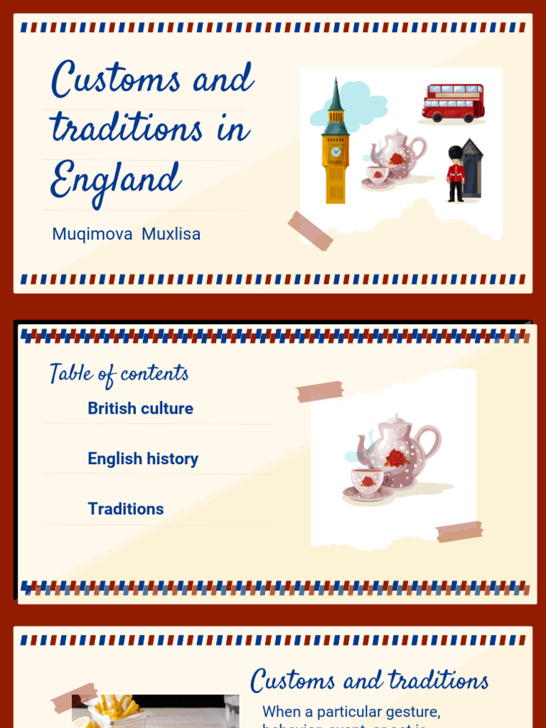Customs and Traditions of England | PDF | United Kingdom | Scotland