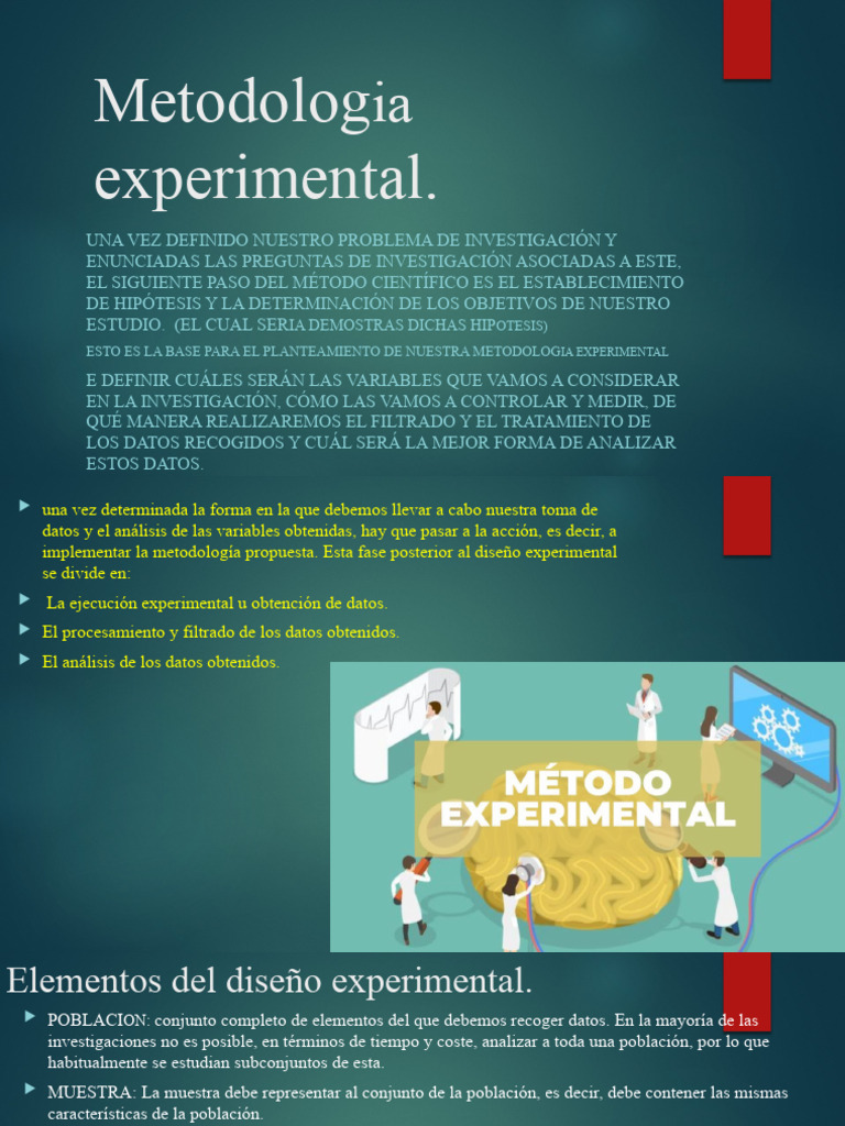 Metodologia experimental_UAD | PDF | Experimentar | Muestreo (Estadísticas)