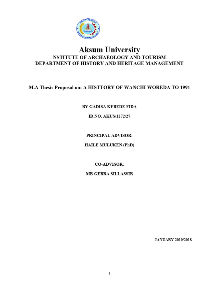 Gadisa's Proposal | PDF